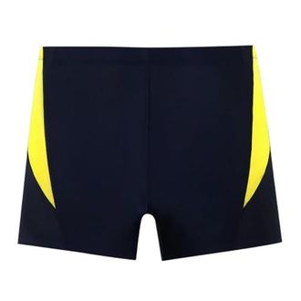 Generic Maillot de bain plat tendance pour homme, jaune, 3XL