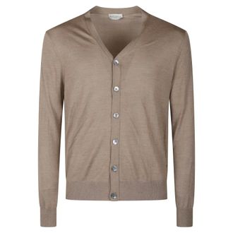 Ballantyne Homme, Pulls, Jaune, Taille: L Cardigan Boutonn&eacute; Col en V