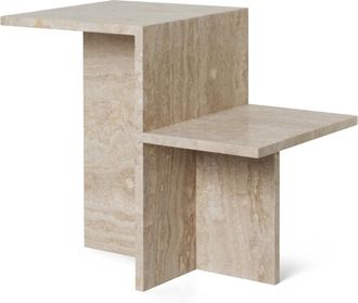 Ferm Living Table dappoint Distinct en travertin Ferm Living