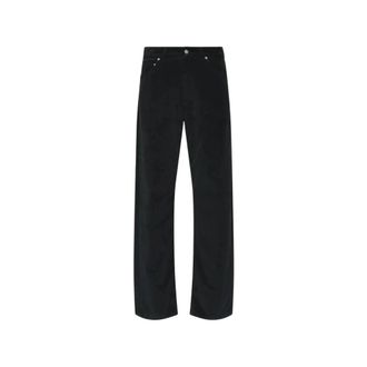 Maison Margiela &Uuml;berf&auml;rbte Moleskin Straight Leg Hose - - Trousers - Herren - Schwarzk - W34