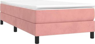 vidaXL Bettgestell Rosa 80x200 cm Samt Vidaxl
