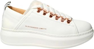 Alexander Smith Femme, Chaussures, Blanc, Taille: 36 EU Pelle Baskets