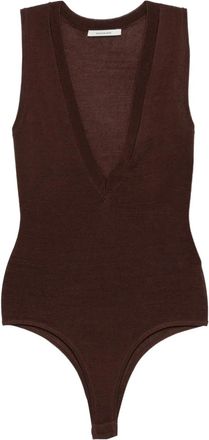 Entire studios body à design sans manches - Marron