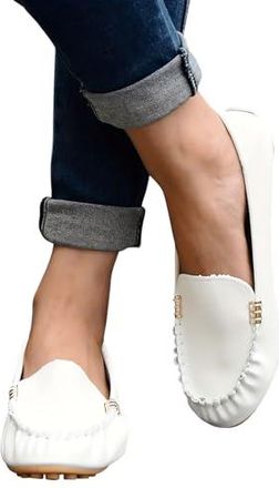 Generic Chaussures &agrave; enfiler confortables pour femme - Couleur unie - &Eacute;l&eacute;gantes - Classiques - L&eacute;g&egrave;res - Antid&eacute;rapantes - Respirantes - Chaussures plates d&eacute;co