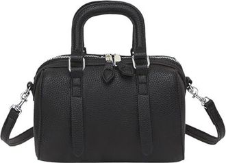 Generic Sac &agrave; bandouli&egrave;re en cuir synth&eacute;tique pour femme, sac &agrave; main polyvalent pour le travail, le shopping, les voyages, lautomne, noir, 16.14x9.84x5.12inch