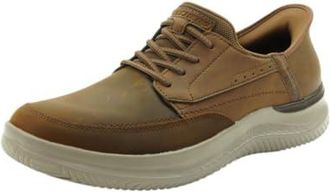 Skechers Homme Hasting Rory Basket, Dark Brown Synthetic/Leather, 40 EU