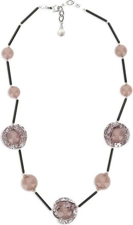Emporio Armani Femme, Accessoires, Beige, Taille: ONE Size Collana pendenti chiusura a moschettone
