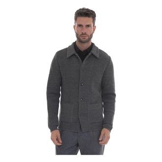 Paoloni Strickjacke - - Knitwear - Herren - Grau - L