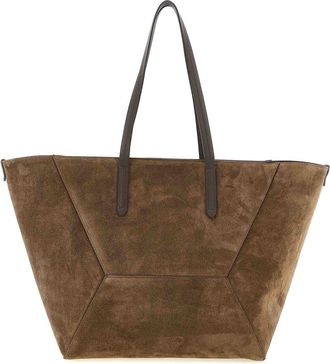 Brunello Cucinelli Sac Port&eacute; &Eacute;paule - Marron