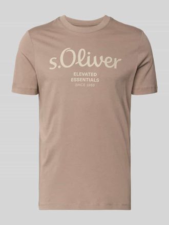 s.Oliver Red Label Regular Fit T-Shirt aus reiner Baumwolle