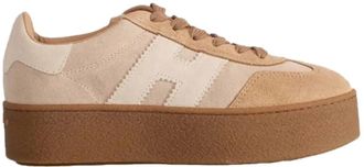Hogan Low-Top Sneaker - Flat Shoes Beige - Gr. 38 (EU) - in Beige - f&uuml;r Damen
