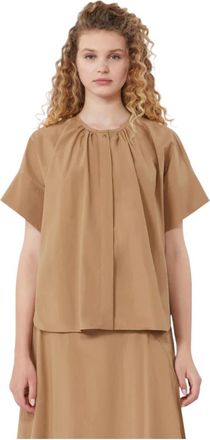 Max Mara Femme, Blouses et Chemises, Brun, Taille: 38 FR Educata Shirt