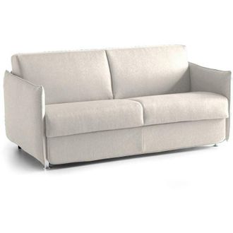 Dmora 2-Sitzer Schlafsofa Pamela, Schlafsofa fürs Wohnzimmer, gepolstert, abnehmbar, 100 % Made in Italy-Qualität, 180x95 h90 cm, Hellblau - Dmora