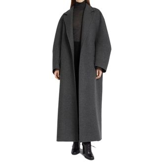 Max Mara Womens Gray Cashmere Coat Clothing