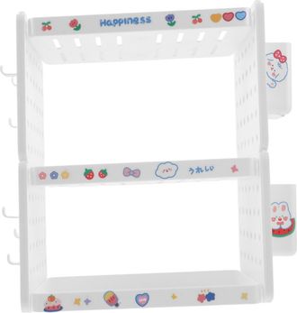 Angoily Desktop Organizer mit Stiftehalter Modularer Schreibtisch Organizer für Büro Schule Stapelbare Aufbewahrungsbox mit Behälter Haken Platzsparend und La