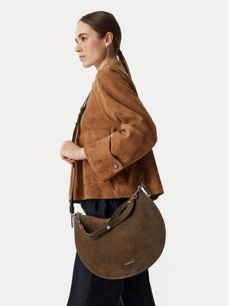 Coccinelle Handtasche QKG Coccinellesunup Suede E1 QKG 13 02 01 Khakifarben
