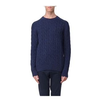 Fay Blaue Pullover Kollektion - - Knitwear - Herren - Blau - 2XL