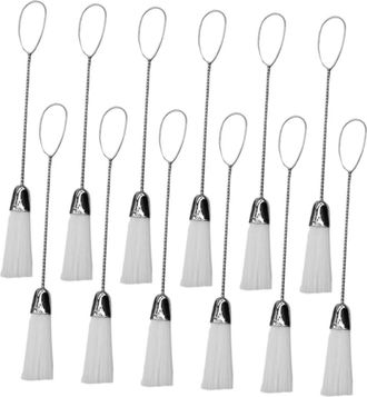 Aboofan 12st&uuml;cke N&auml;hmaschinen-reinigungsb&uuml;rsten mit Langstiel Wiederverwendbare Spaltb&uuml;rsten f&uuml;r N&auml;hmaschinen Autointerieur und Tastaturen Weiche Borsten f&uuml;r 