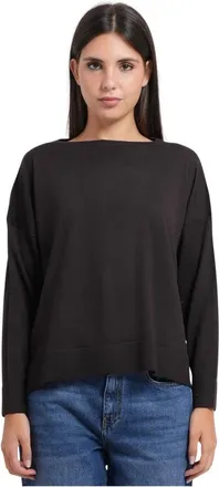 iBlues Femme, Pulls, Brun, Taille: 40 FR Pulls &agrave; col rond