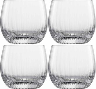 Zwiesel Glas Schott Glas Fortune Whiskyglas aus hochwertigem Glas hergestellt, 4-teiliges Set, Maße: Höhe: 8.5 cm, Durchmesser: 9.5 cm, Volumen: 400 ml, 122325