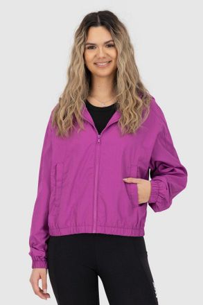 Alife And Kickin Sommerjacke Damen JovanaAK A &Uuml;bergangsjacke, Jacke leichte &Uuml;bergangsjacke Windbreaker mit Kapuze und Rei&szlig;verschluss