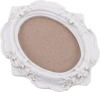 DOITOOL Vintage Bilderrahmen Wei&szlig; Antiker Dreidimensionaler Fotorahmen mit Dreieck Aufh&auml;ngung Mehrfache Fotopr&auml;sentation f&uuml;r Wanddeko und Party