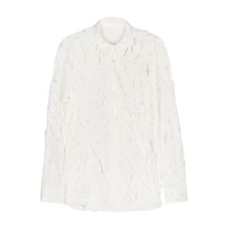 Post Archive Faction (PAF) Wei&szlig;es Hemd mit Cut-Out-Detail - - Shirts - Herren - Wei&szlig; - XL