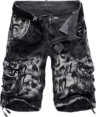 Generic Pantalon cargo pour homme, pantalon de jogging, short camouflage pour homme, coupe d&eacute;contract&eacute;e, poche dext&eacute;rieur, CE1, 31W