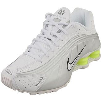 Nike Nike Shox R4 Chaussures (AR3565-102, blanc/argent m&eacute;tallique/volt/blanc), Blanc/argent&eacute; m&eacute;tallique/volt/blanc, 36.5 EU