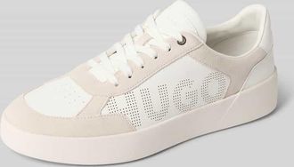 HUGO BOSS Sneaker mit Echtleder Besatz Modell Lyde_tenn_sdpu
