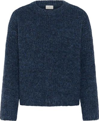 Kaffe Rundhalsstrickware - - Knitwear - Damen - Blau - 2XL