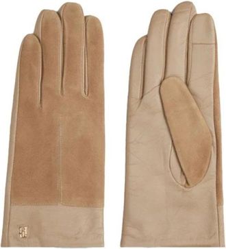 Tommy Hilfiger Homme, Accessoires, Beige, Taille: S/M Suede Leather Gloves
