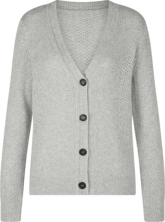 Peter Hahn Strickjacke V-Ausschnitt Peter Hahn grau