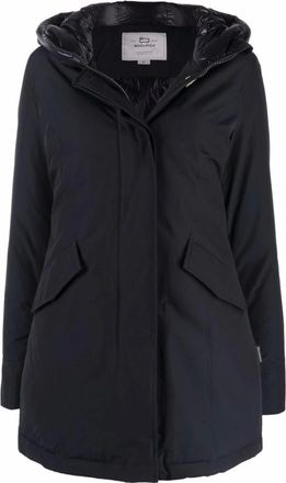 Woolrich Femme, Manteaux, Bleu, Taille: 36 FR Veste Parka &agrave; Capuche