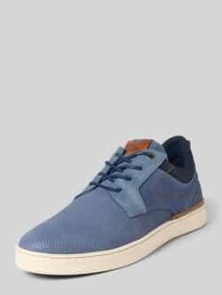 Bullboxer Schn&uuml;rschuhe aus Leder-Mix mit Logo-Pr&auml;gung