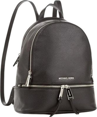 Michael Kors Femme, Sacs, Noir, Taille: ONE Size Sac &agrave; dos en cuir avec plusieurs compartiments