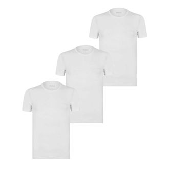 HUGO BOSS Classic T-Shirt f&uuml;r Herren, kurz&auml;rmlig (3er-Pack) (Wei&szlig;)