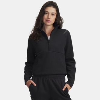 Under Armour Unstoppable Fleece mit.5-Zip für Damen Schwarz / Schwarz XXL