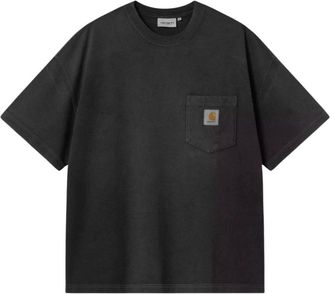 Carhartt Work in Progress Homme, Tops, Noir, Taille: S Short Sleeve Pocket T-Shirt