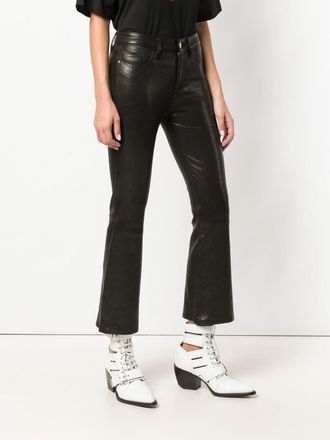 Frame Denim Ausgestellte Hose - Schwarz