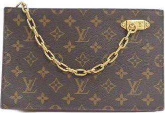 Louis Vuitton Pre-owned Pochette Cha&icirc;ne Monogram - Femme - Pre-owned - Brun - Taille: ONE Size