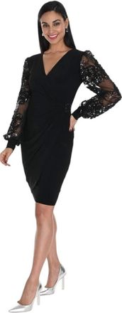 Frank Lyman Design Femme, Robes, Noir, Taille: 44 FR abiti Poliestere