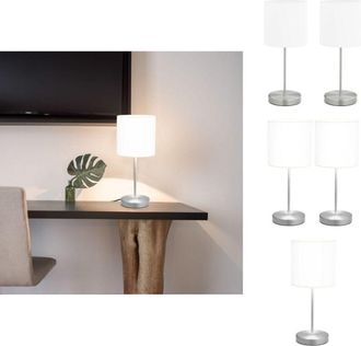 vidaXL Vidaxl - Tischlampen 2 Stk. Touch-Sensor Wei&szlig; E14 - Tischlampe - Stehlampe - Wohnzimmerlampe - Schlafzimmerlampe - LED-Lampe