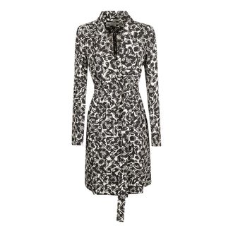 Lanvin Femme, Robes, Noir, Taille: 34 FR Flower Print Wrap Midi Dress
