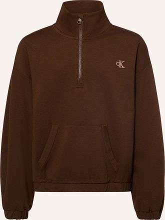 Calvin Klein Jersey-Troyer braun