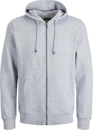 Jack & Jones Jjebradley Sweat À Capuche Zippé Noos Pls Homme Veste Sweat-Shirt, Gris Clair, 3XL Grande taille