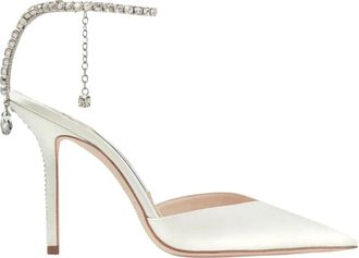 Jimmy Choo London Femme, Chaussures, Blanc, Taille: 37 1/2 EU Saeda 100
