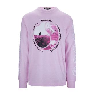 Dsquared2 Long Sleeve Tops - - Tops - Herren - Rosa - XL