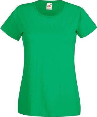 Fruit Of The Loom Damen T-Shirt Valueweight T Lady-Fit, Farbe:maigr&uuml;n, Gr&ouml;&szlig;e:S