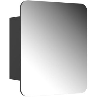 Vicco Badspiegelschrank Zino, Anthrazit, 60 x 50 cm mit Regalen, Vicco